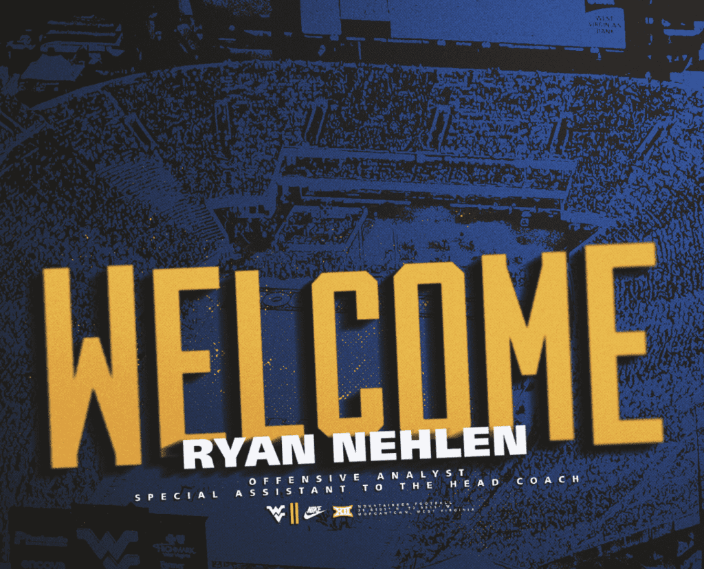 WVU Football Confirms Return of Ryan Nehlen, Describes His Role